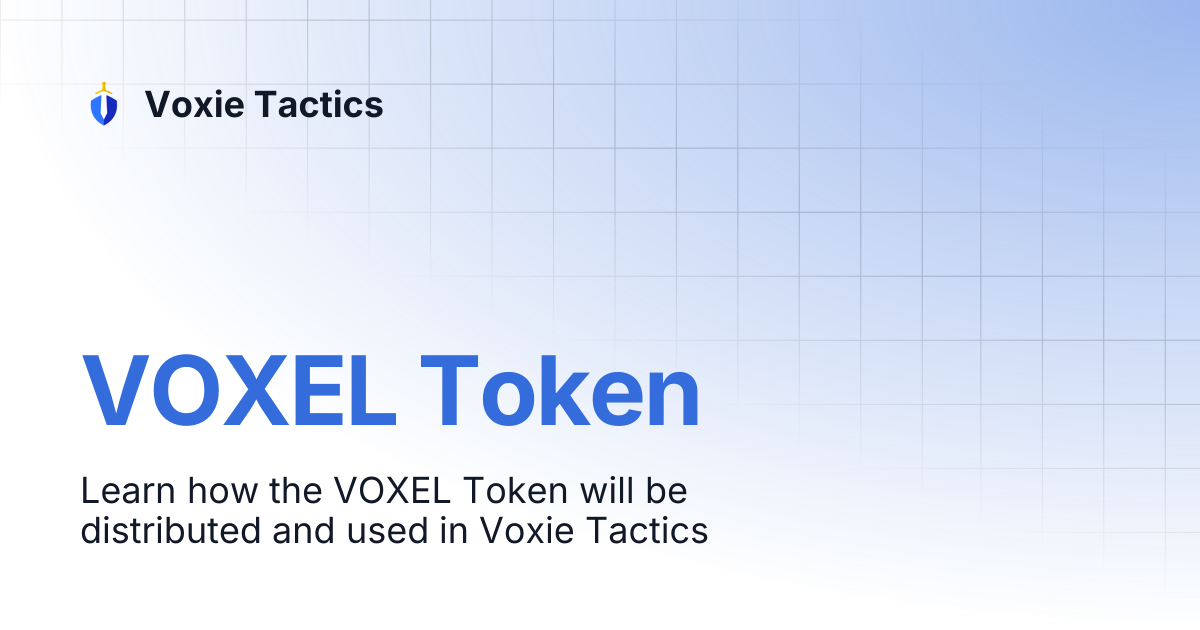 VOXEL Token | Voxie Tactics